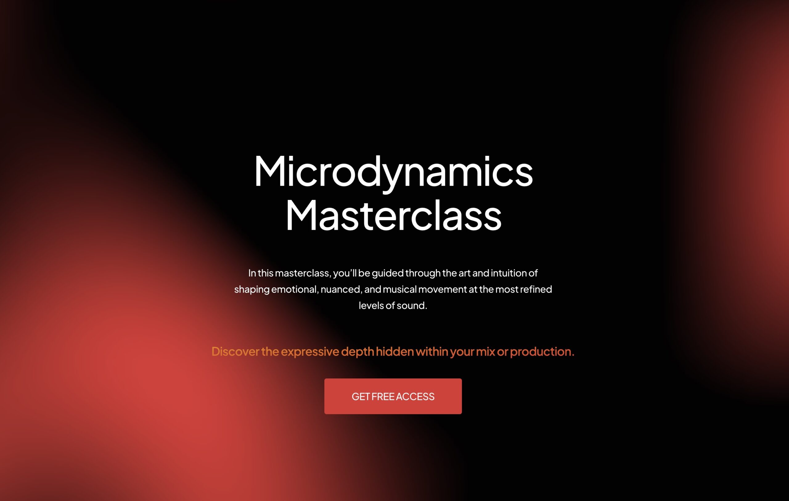 Advanced Microdynamics Masterclass - Landing Page - slatin.pro - Free Workshop